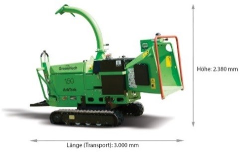Holzhäcksler Greenmech Arb 1,1 t - Toolendo by Werkzeuge Reischl
